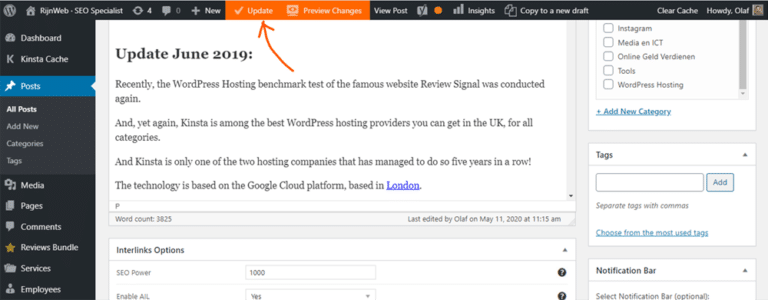 ᐅ • WordPress Toolbar Plugin · Toolbar Publish Button